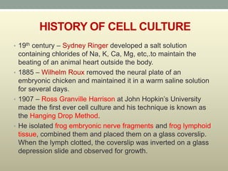 Cell culture technologies | PPTX