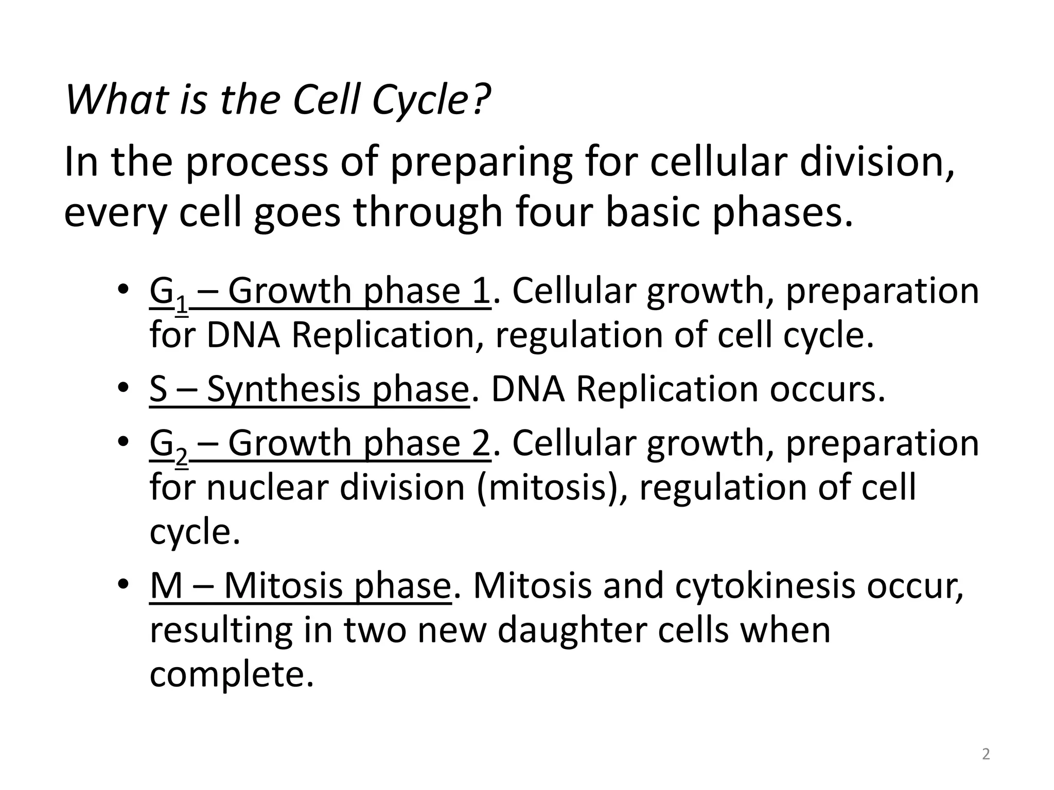 Cell cycle | PPT