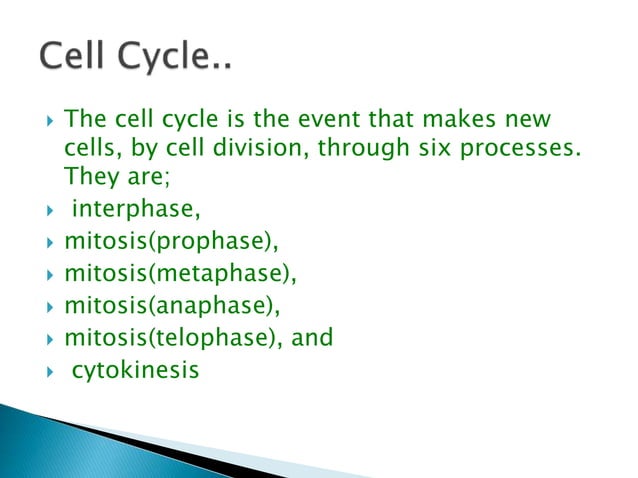 Cell Cycle and Cell Division | PPTX | Biological Sciences | Science