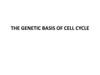 Cell cycle | PPTX