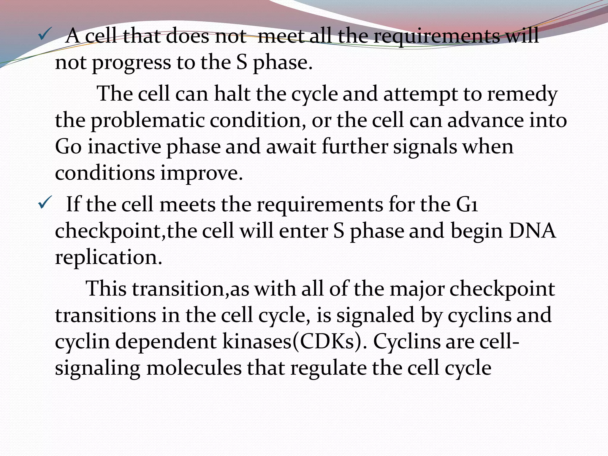 Cell cycle and control of cell division. | PPTX