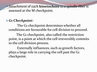 Cell cycle and control of cell division. | PPTX