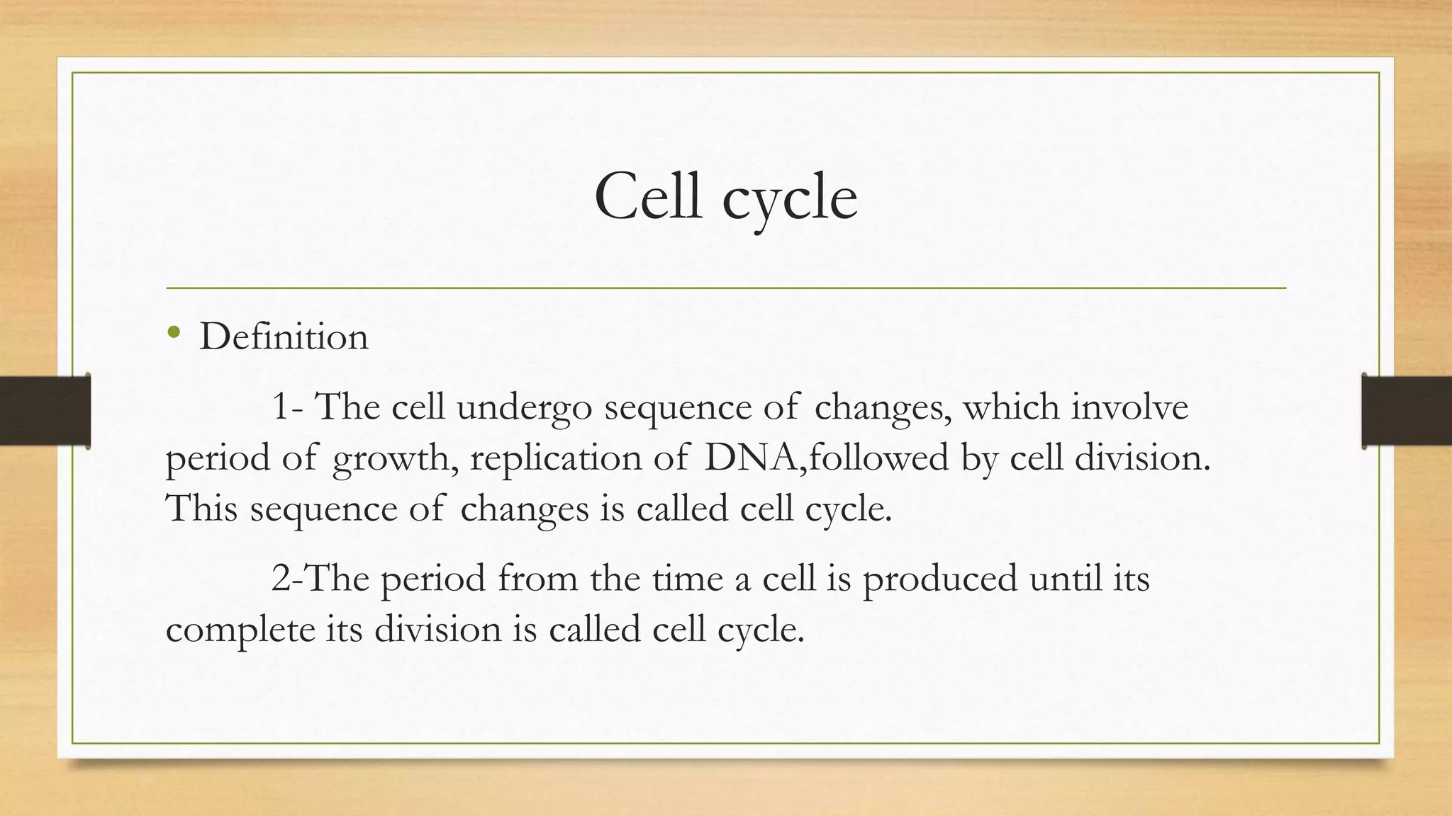 Cell cycle | PPT | Free Download