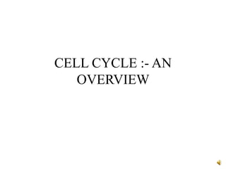 Cell cycle regulation Basics | PPT