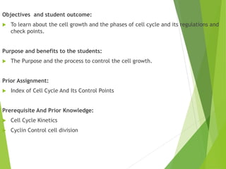 Cell cycle | PPTX