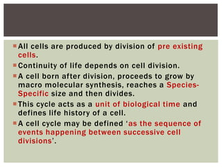 Cell Cycle- an essential part of cell growth | PPT