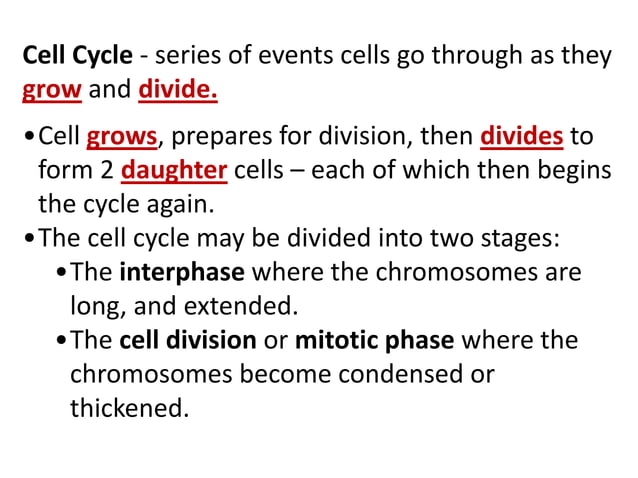 CELL CYCLE Division Science 8 quarter IV.pptx | Biological Sciences ...