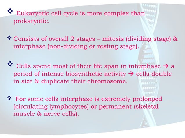 EUKARYOTIC CELL CYCLE.ppt (pharmacotherapeutics) | PPT