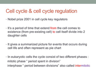 Cell cycle and Cancer biochemistry .pptx