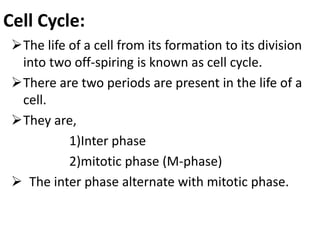 Cell cycle and check points | PPTX