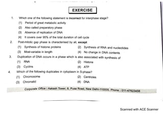 cell cycle and division.pdf aakash module | PPT
