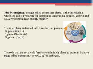 Cell cycle and growth regulation | PPTX