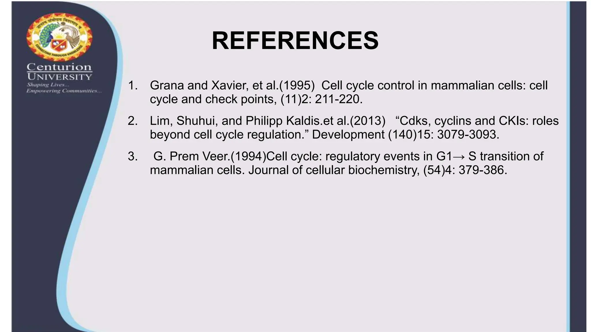 Cell cycle and it's checkpoints. Cell regulations | PPT