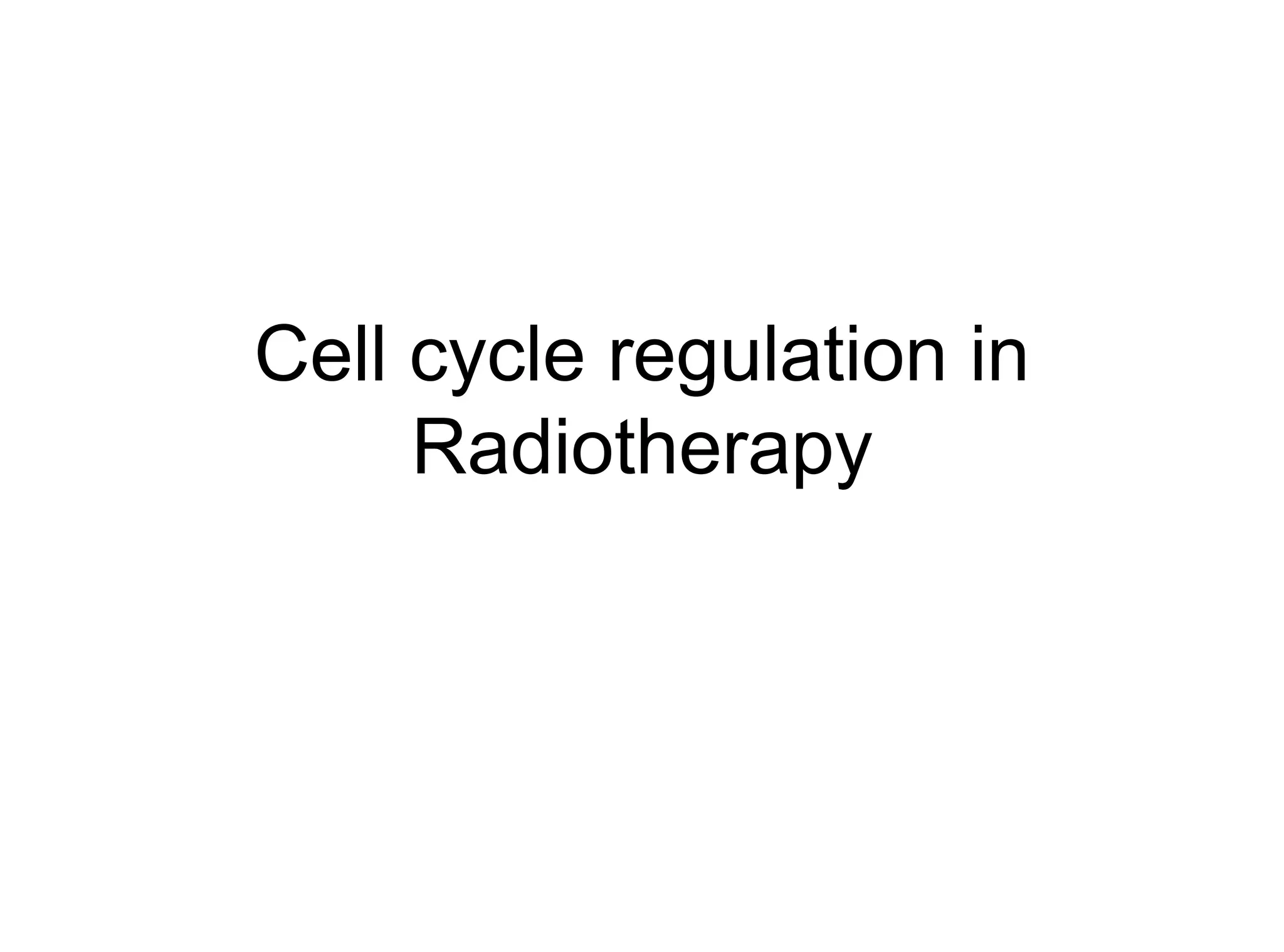 Cell cycle and its regulation | PPTX