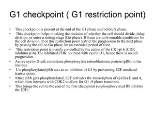 Cell cycle and its regulation | PPTX