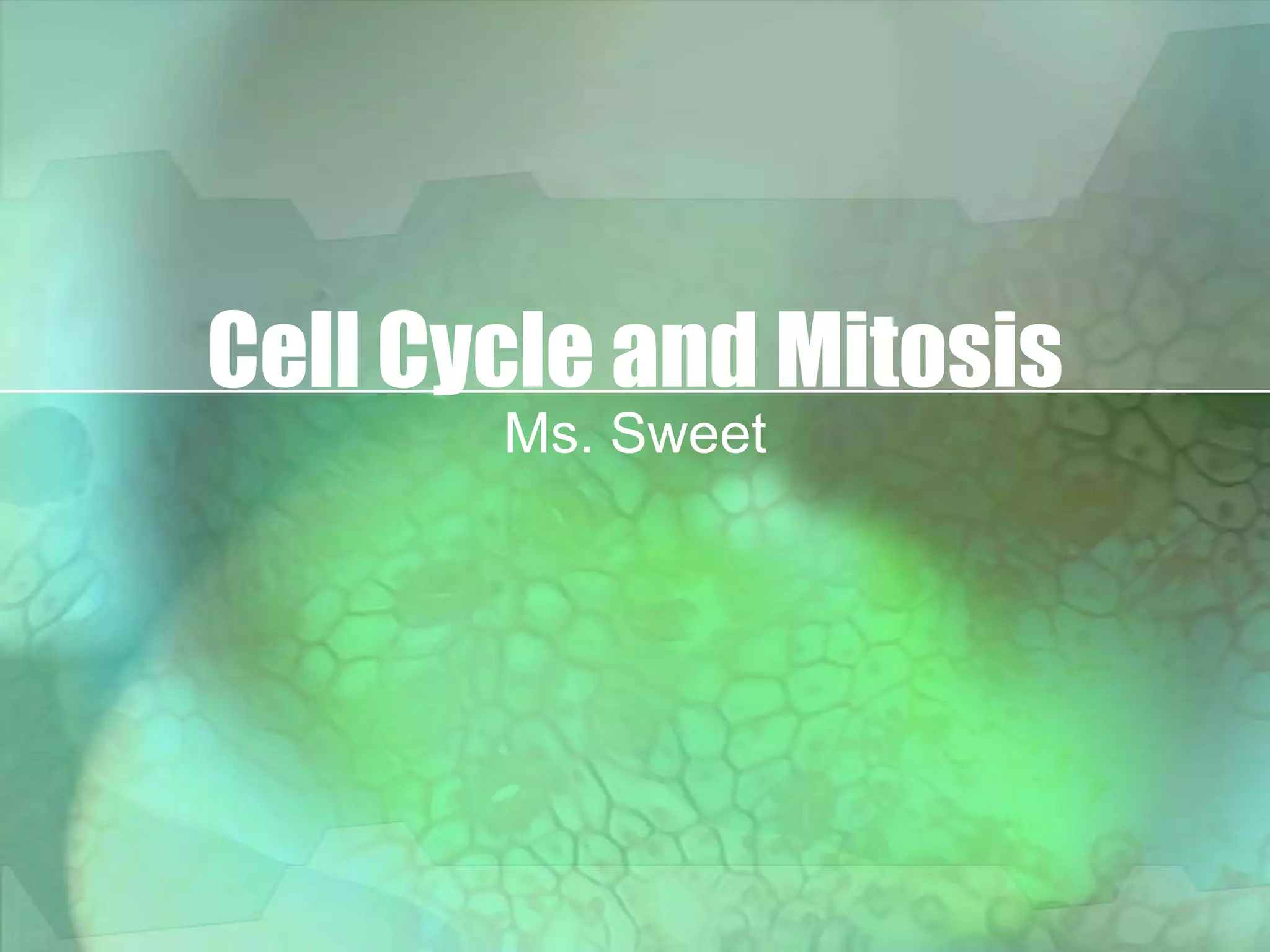 Cell cycle and mitosis | PPTX