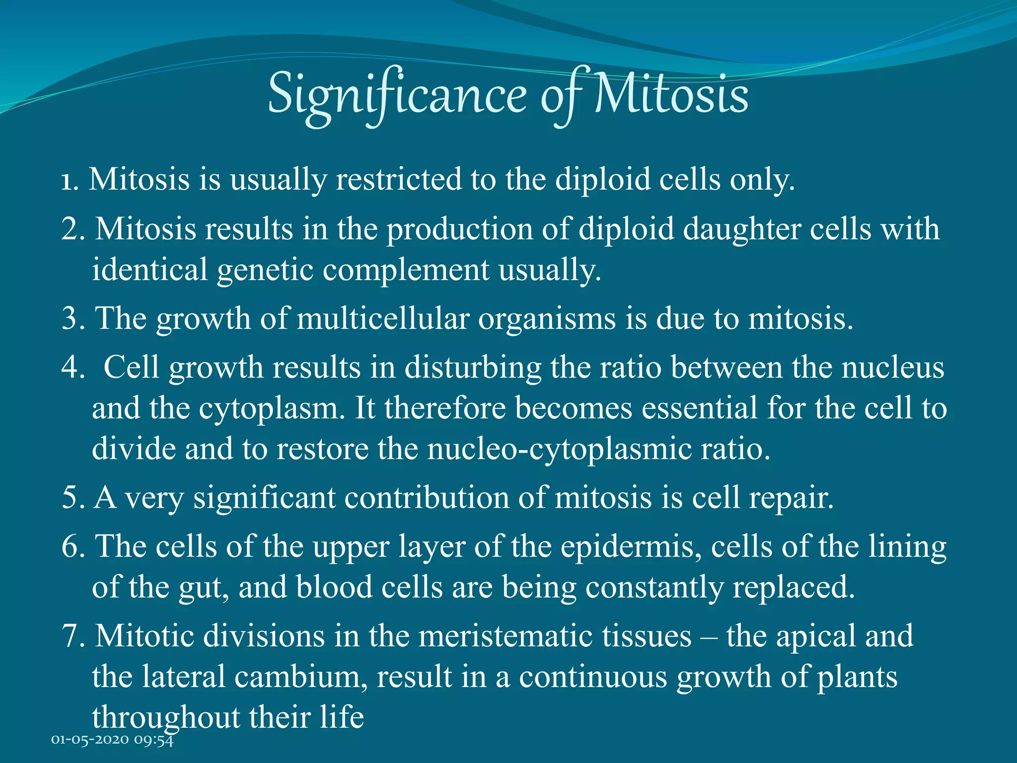 Cell cycle and mitosis | PPTX