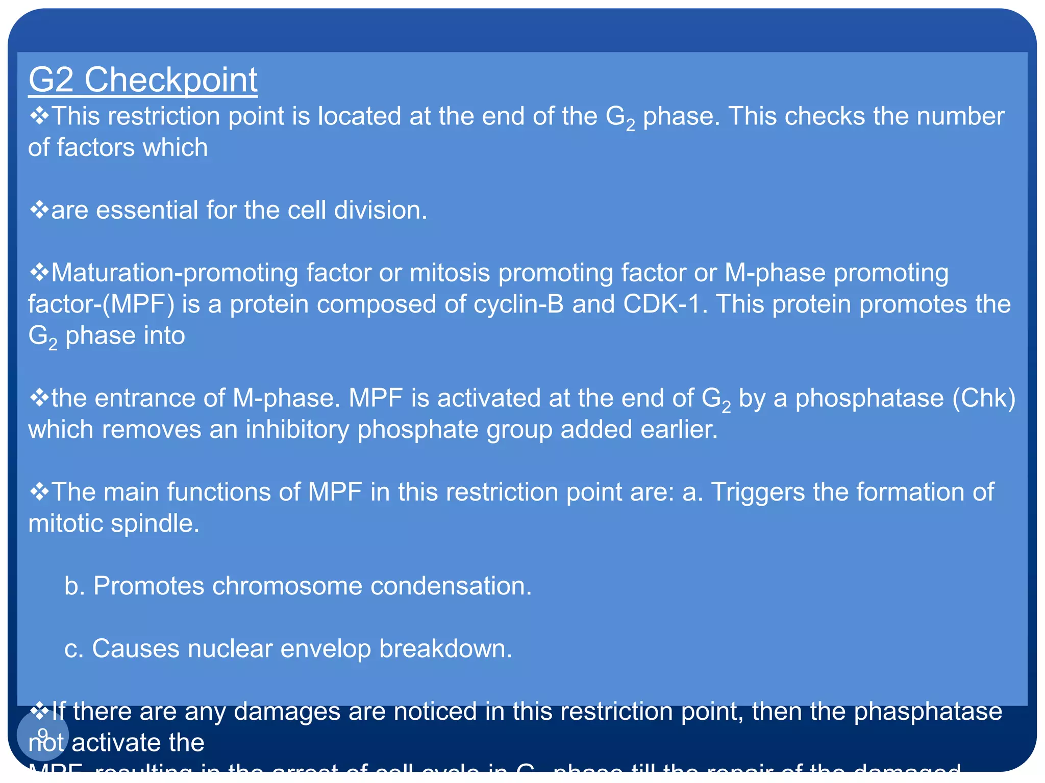 Cell cycle and regulation | PPTX