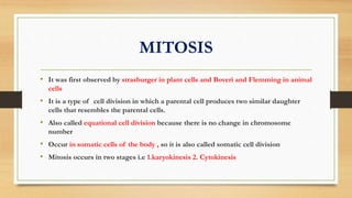 CELL CYCLE , MITOSIS ,MEIOSIS AND CELL REGULATION | PPTX