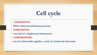 CELL CYCLE , MITOSIS ,MEIOSIS AND CELL REGULATION | PPTX