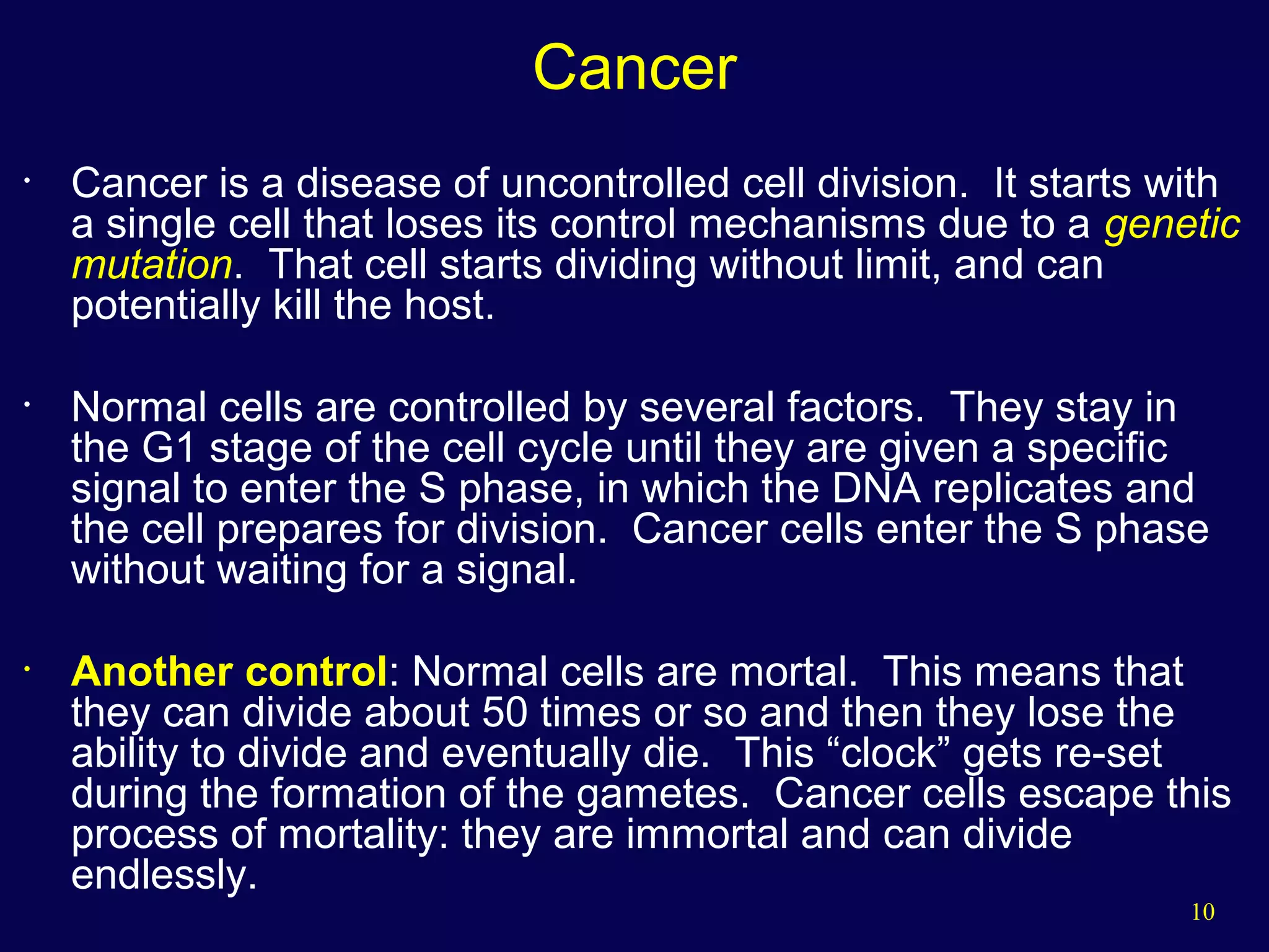 The Cell Cycle and Cancer | PPT