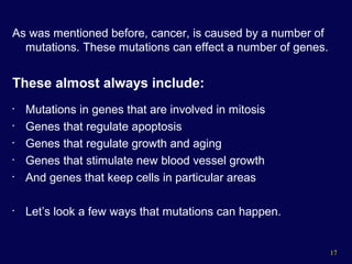 The Cell Cycle and Cancer | PPT