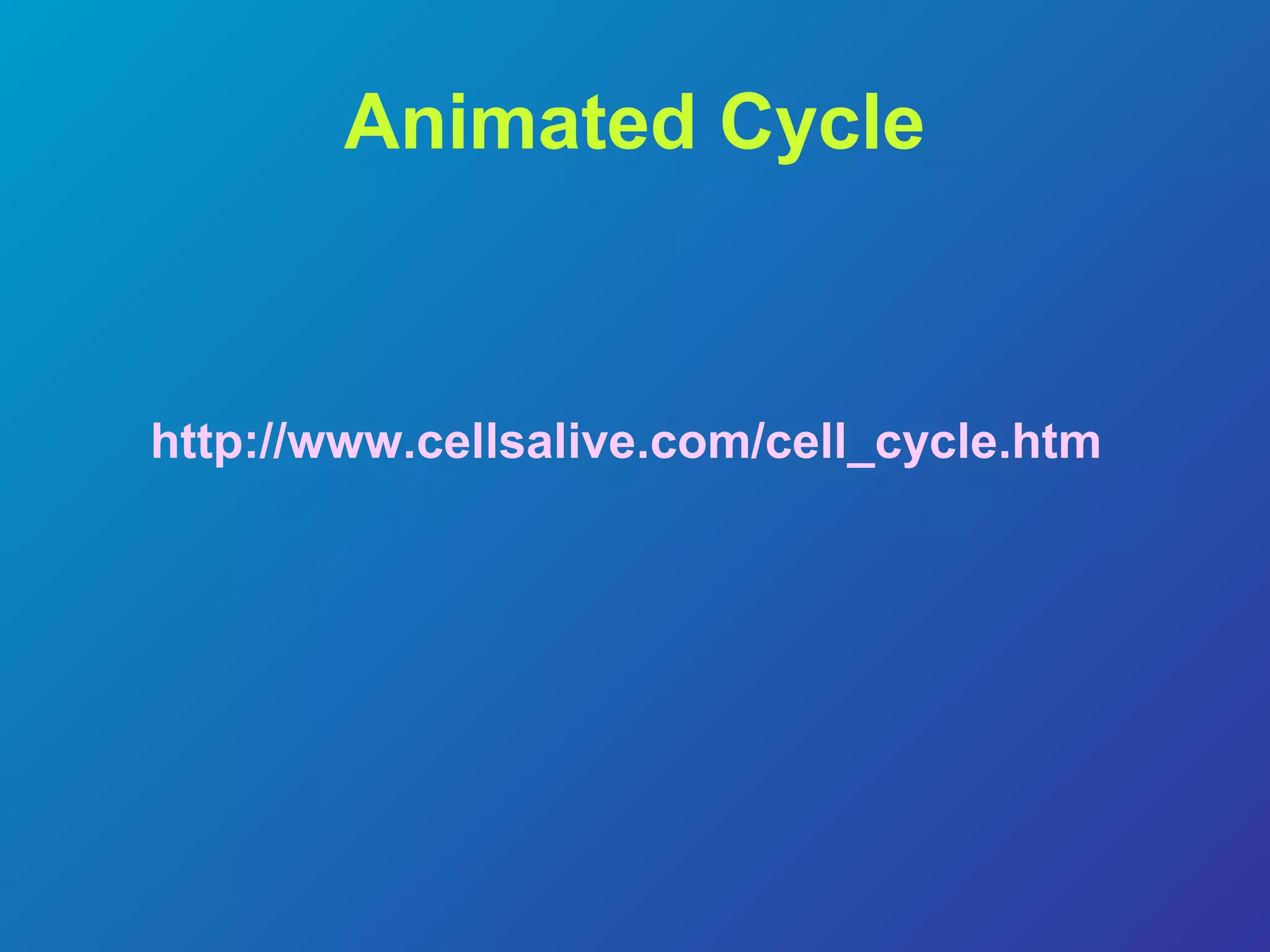 Cell cycle & cell division | PPT