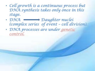 Cell cycle & cell division | PPTX