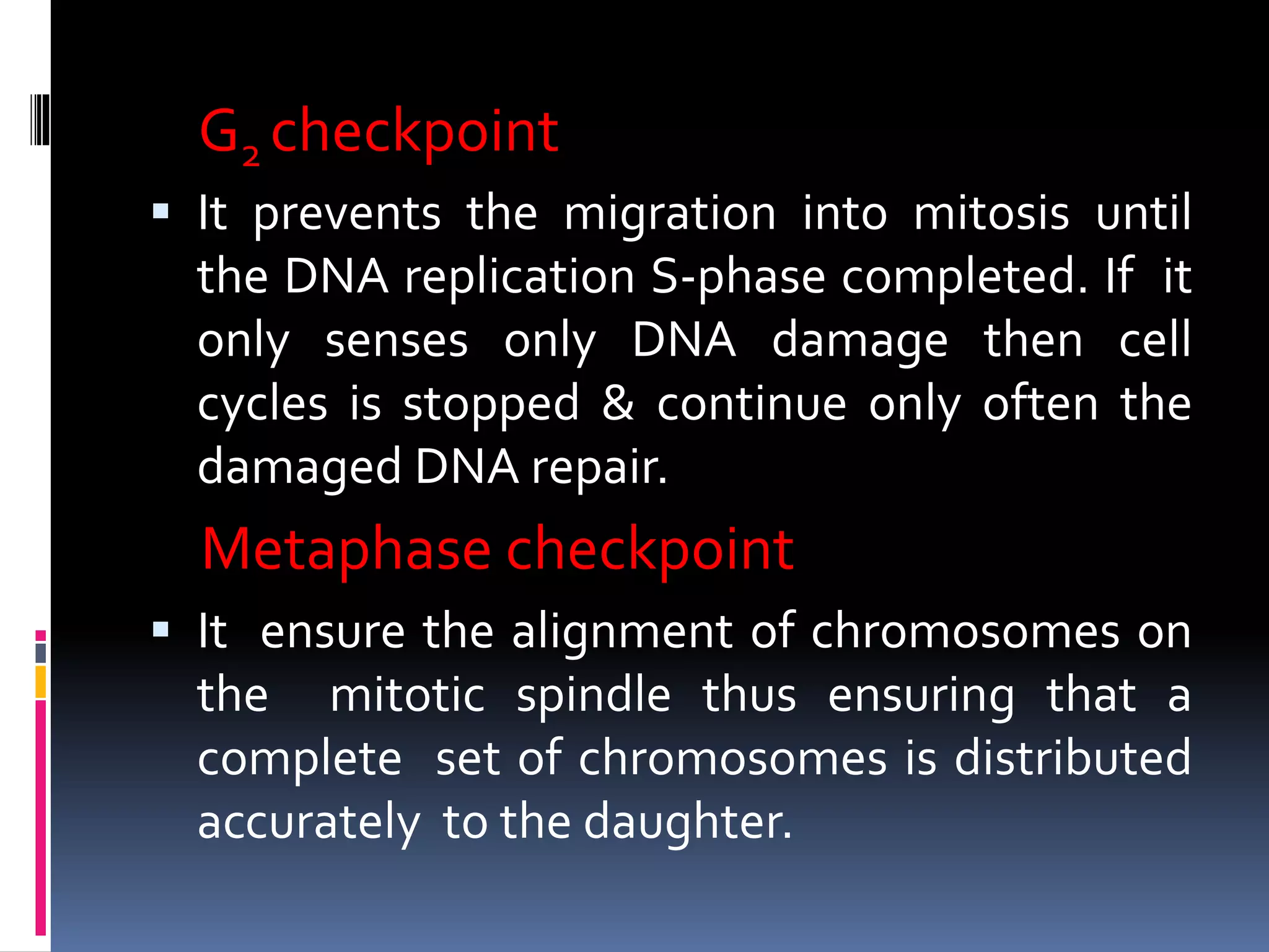 Cell cycle check point By KK Sahu Sir | PPT