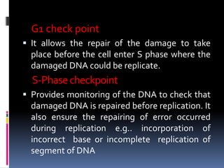 Cell cycle check point By KK Sahu Sir | PPT