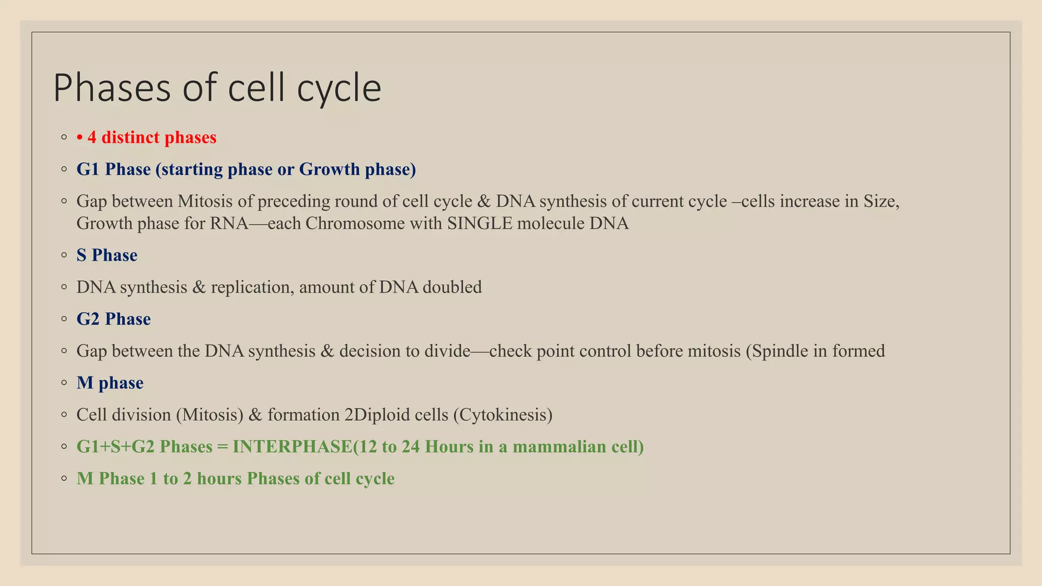 Cell cycle & DNA repair | PPTX