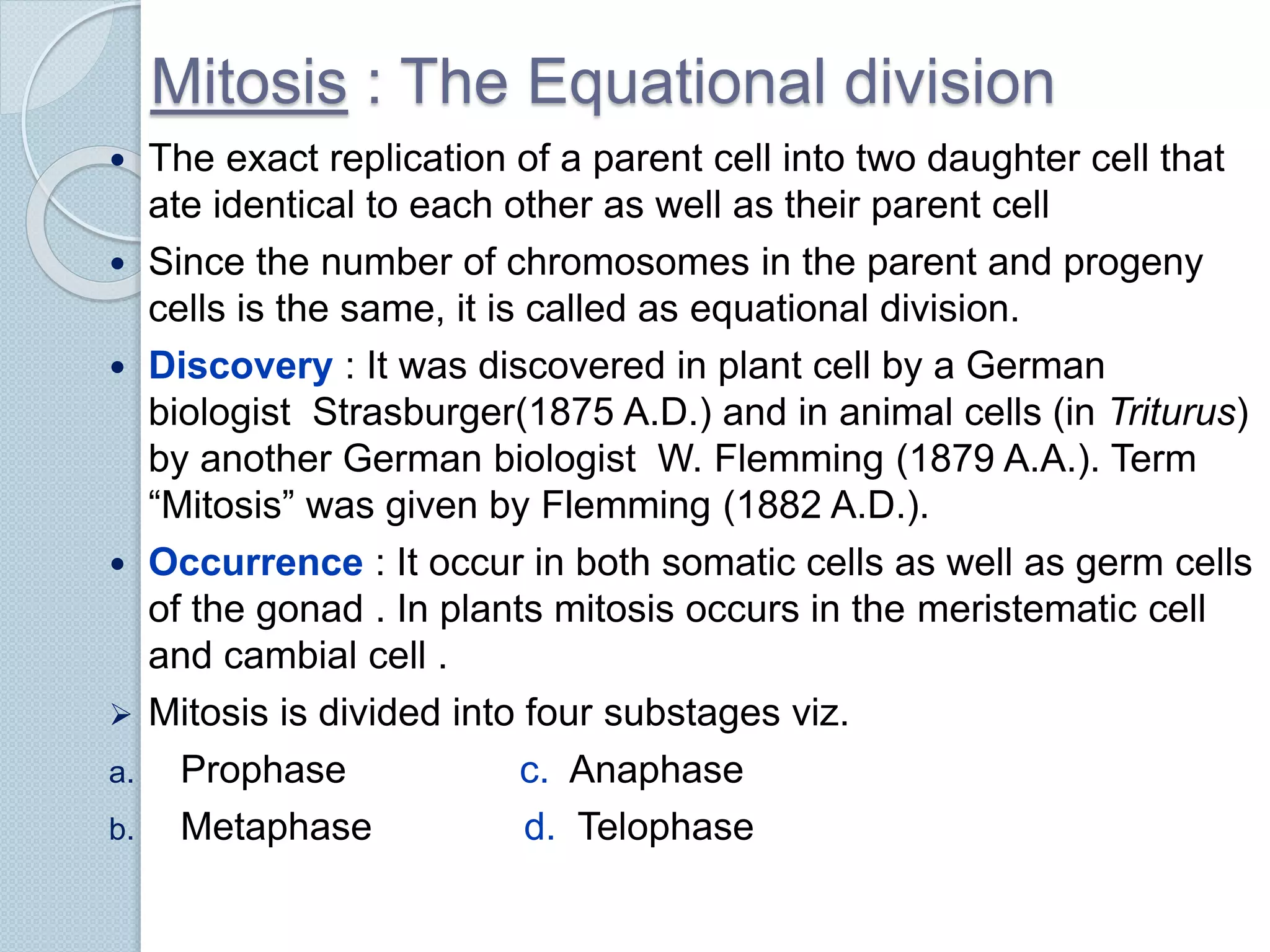 Cell cycle and division | PPT