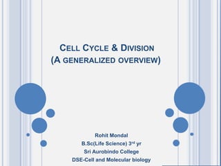 Cell cycle and division | PPT