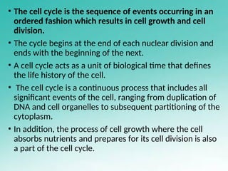Cell cycle,cell cycle checkpoint and control | PPT