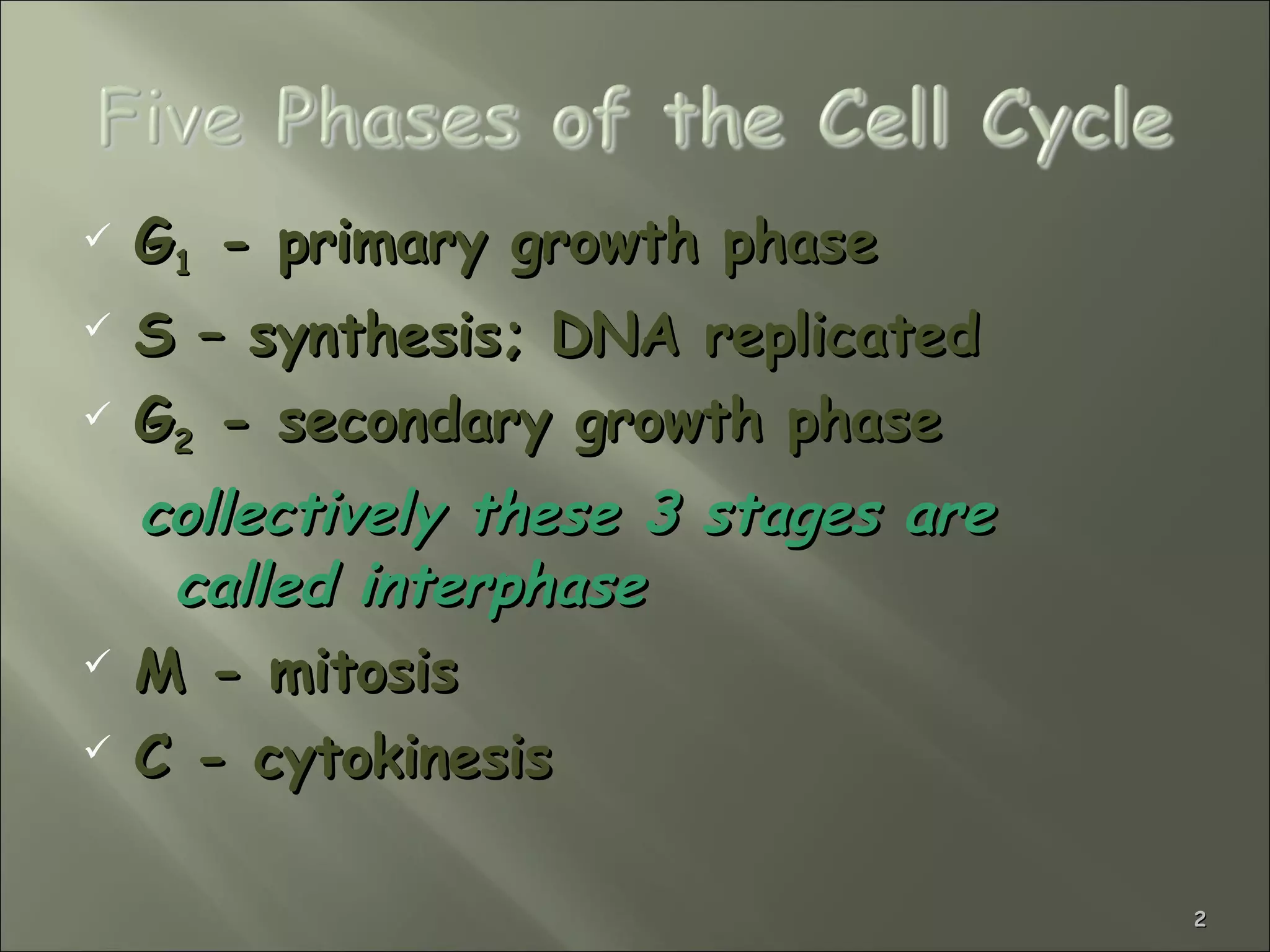 Cell cycle ppt | PPT