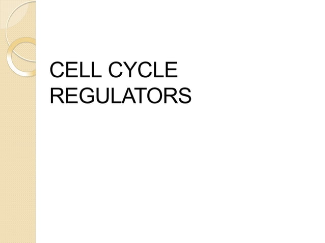 Cell cycle ppt | PPTX