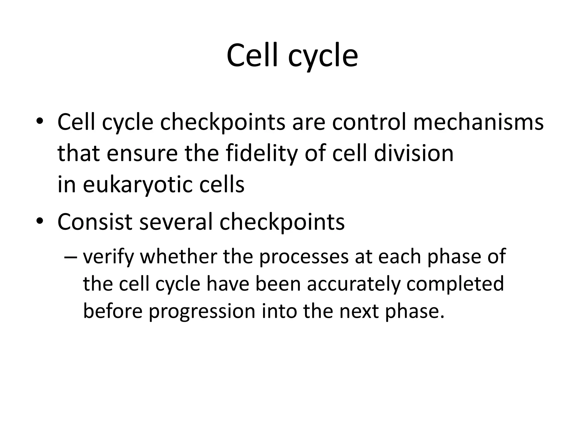Cell cycle presentation | PPTX