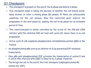 Cell cycle regulation 17BCB0016 | PPTX