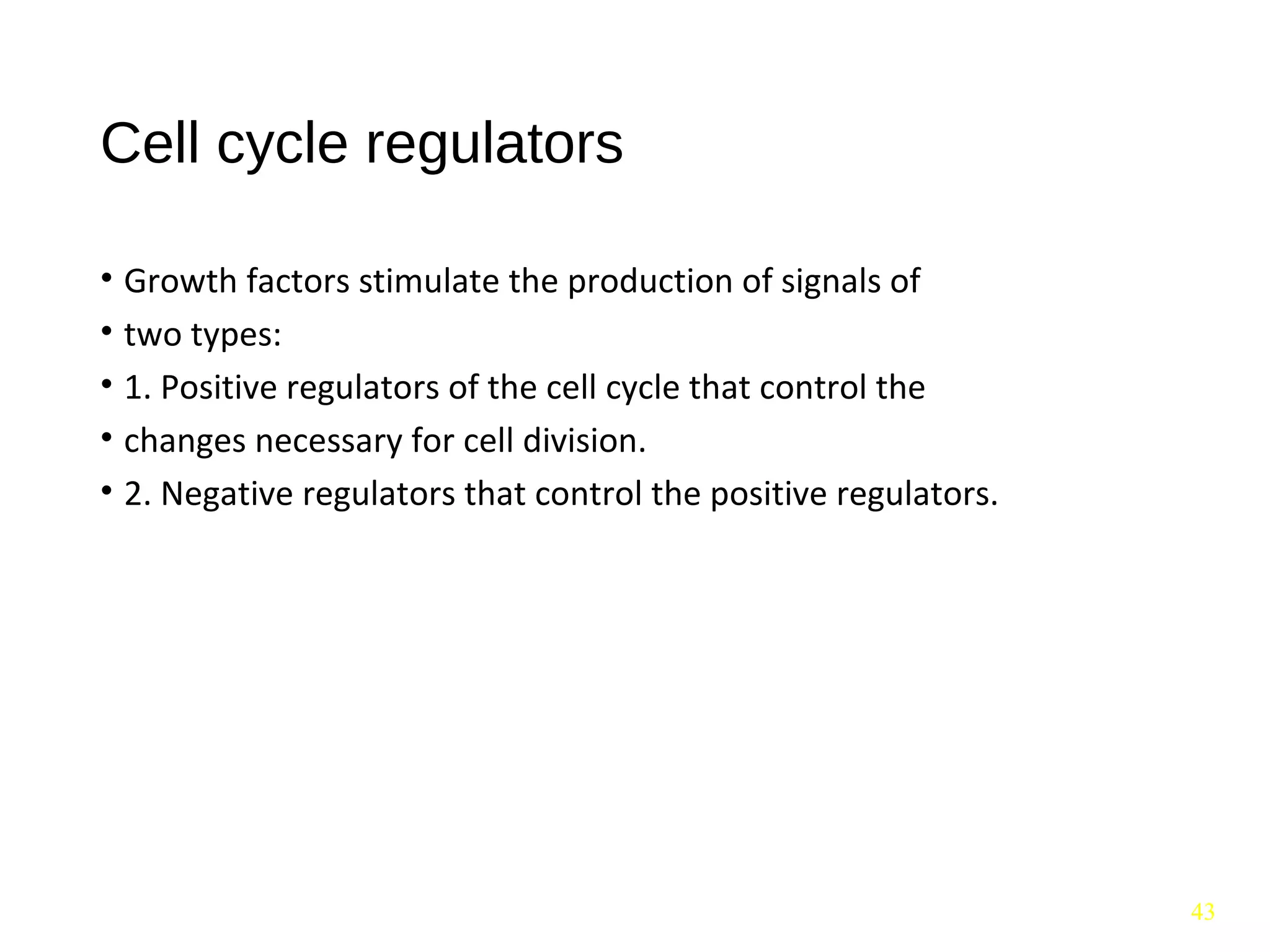 Cell cycle, its regulation and checkpoints | PPT
