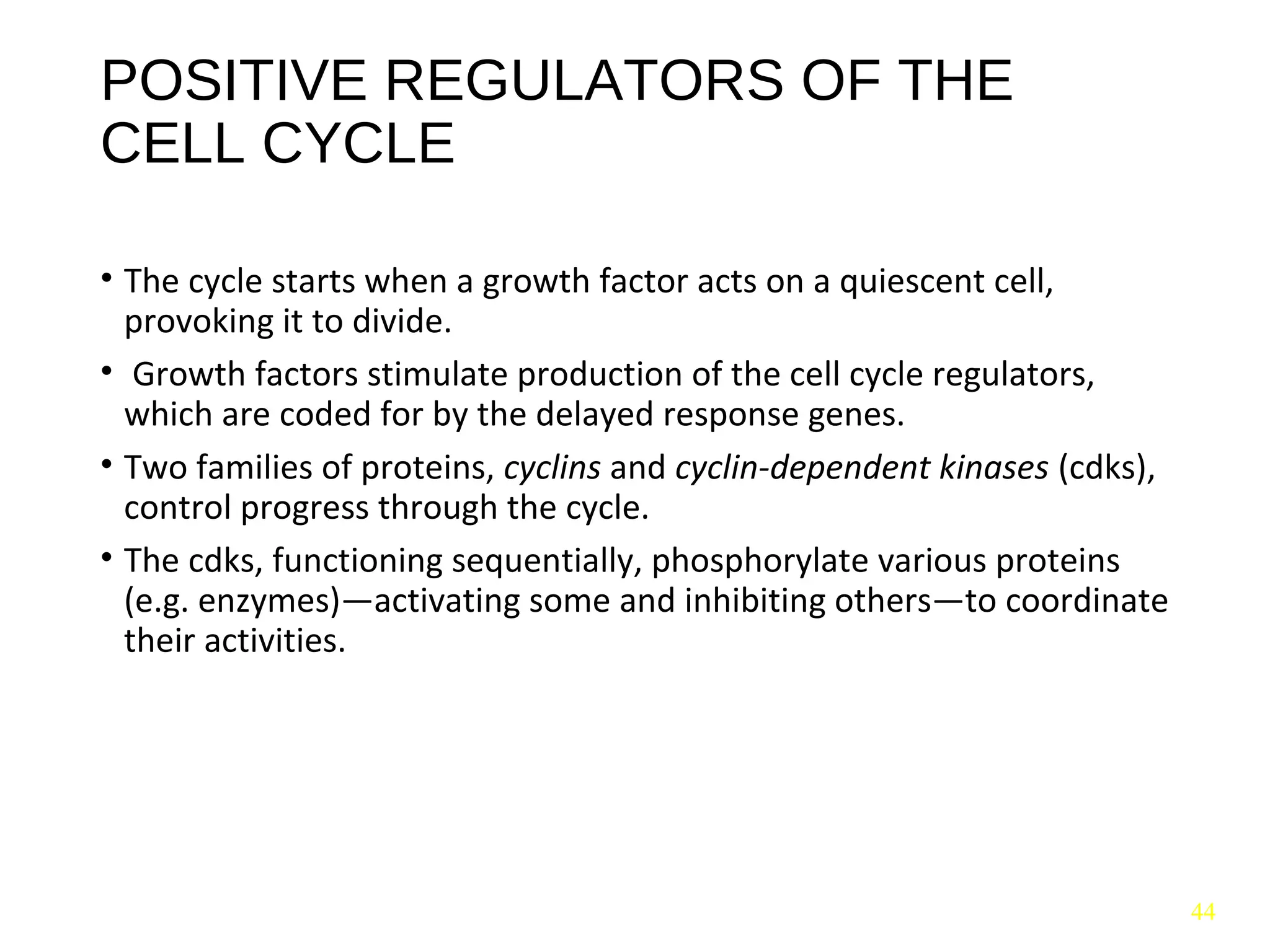 Cell cycle, its regulation and checkpoints | PPT