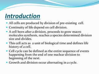 Cell cycle ( B.Sc Biotech) | PPT