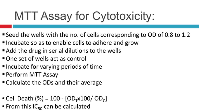 Cell cytotoxicity assays | PPTX