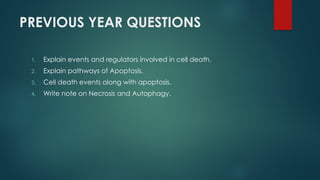 cell death in cellular functions of. Human body cell | PPTX