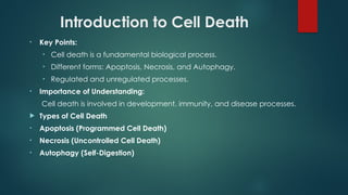 cell death in cellular functions of. Human body cell | PPTX