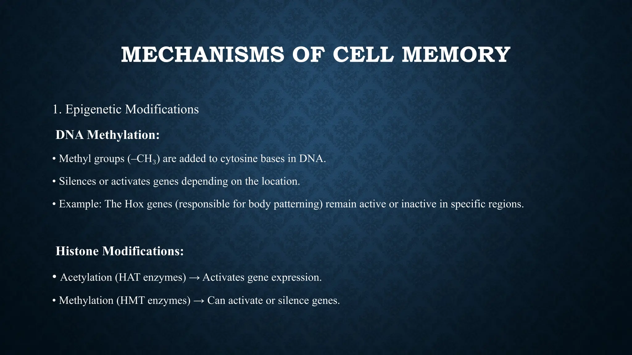 Cell determination and cell Memory- Cytology | PPTX