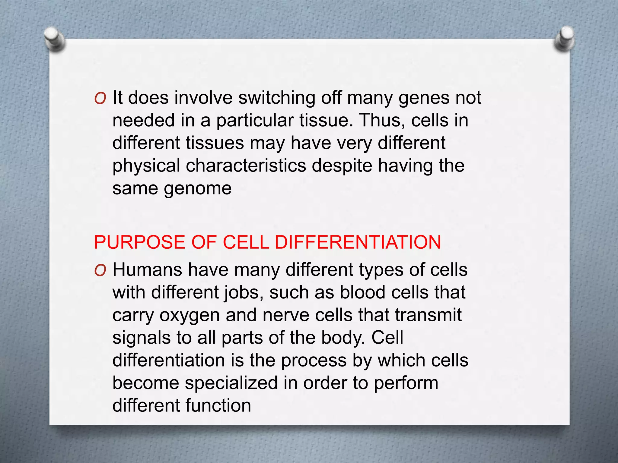 Cell determination and differentiation | PPTX