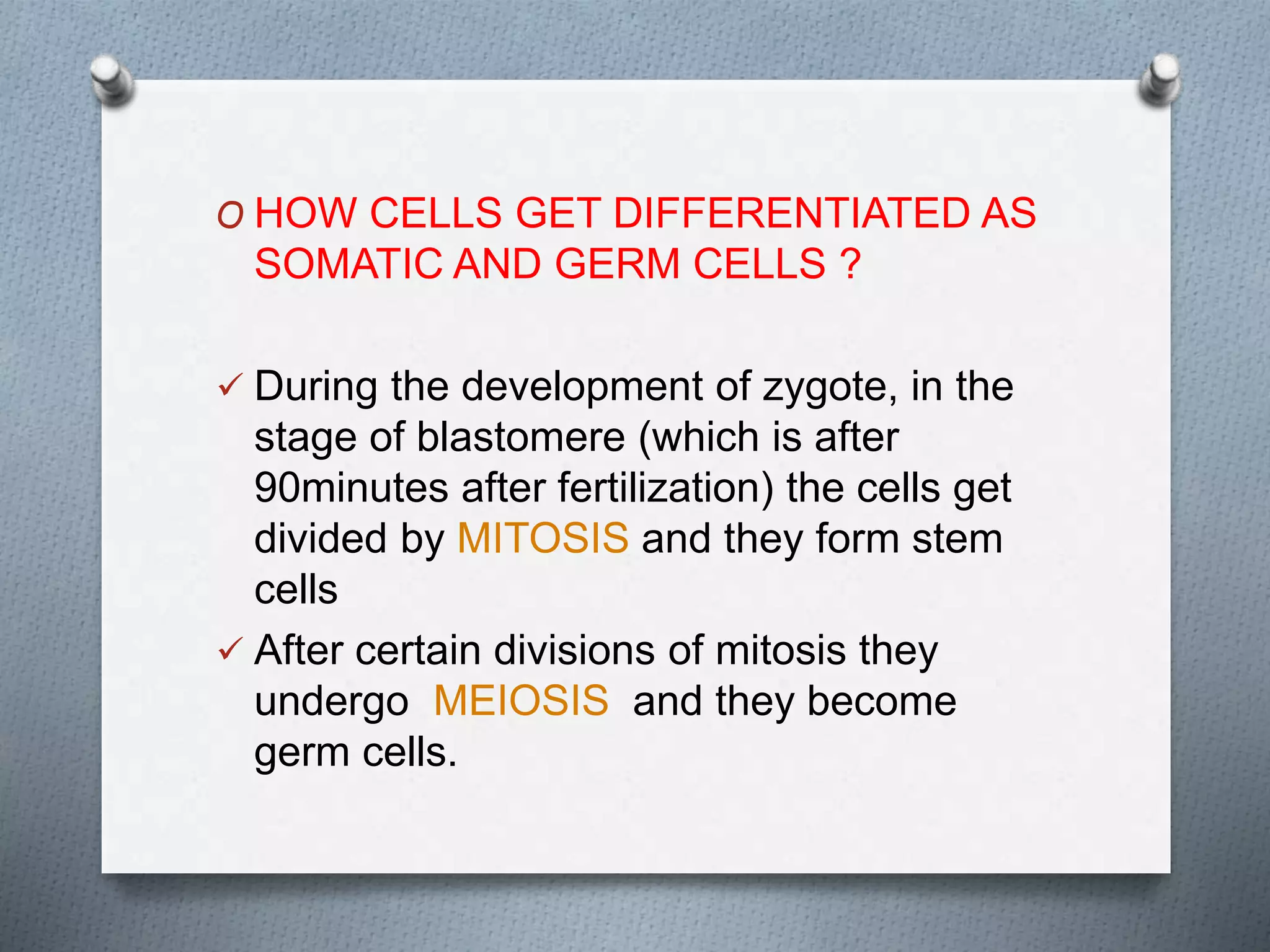 Cell determination and differentiation | PPTX