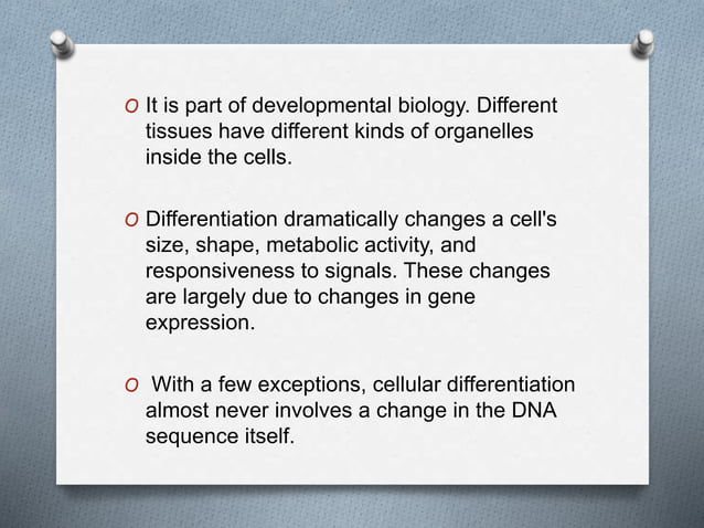 Cell determination and differentiation | PPTX | Genetics | Science