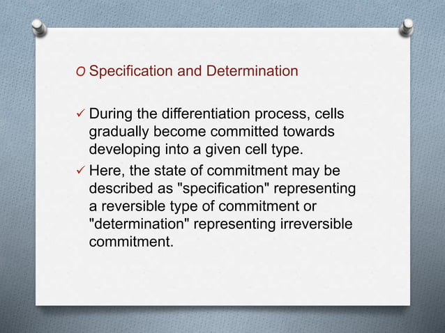 Cell determination and differentiation | PPTX | Genetics | Science