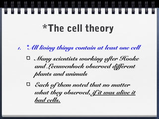 Cell discovery and theory | PPT